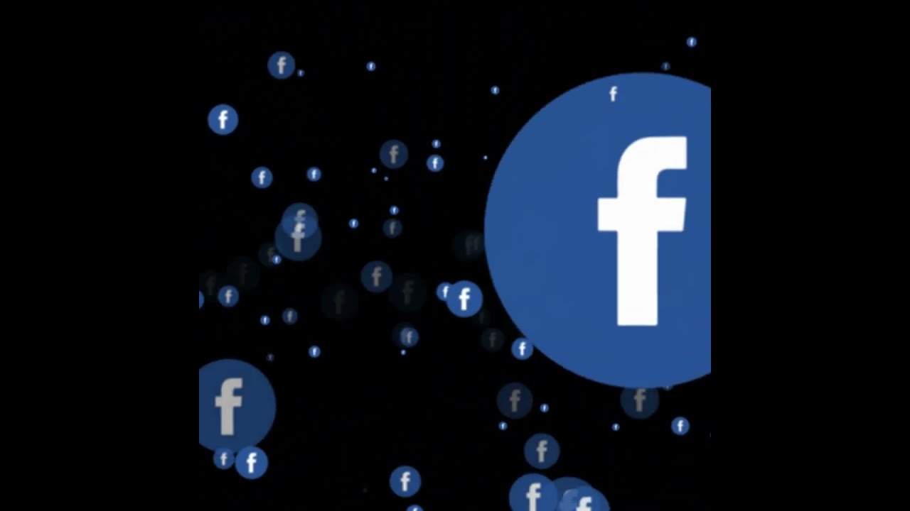 Falling Facebook logos -infinite Facebook logos -video Copyright free - Free background