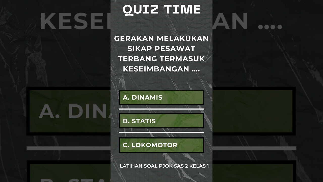 Part 1|| Latihan Soal PJOK Sumatif Akhir Semester 2 (SAS 2) Kelas 1