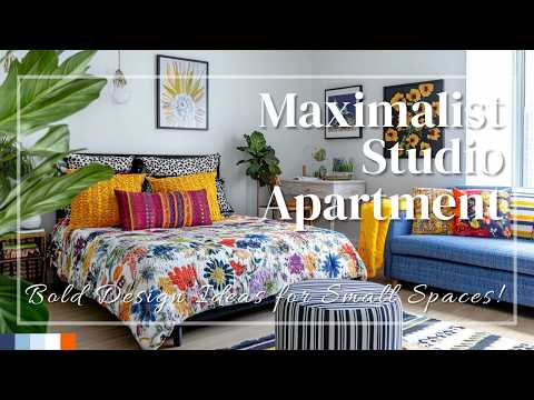 Maximalist Studio Apartment: Bold Design Ideas for Small Spaces!