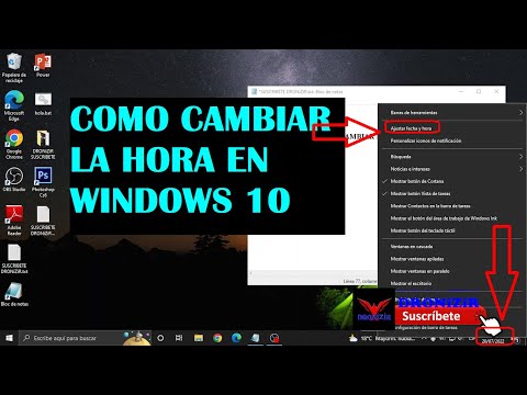 COMO CAMBIAR O AJUSTAR LA HORA EN WINDOWS 10 || DRONiZiR
