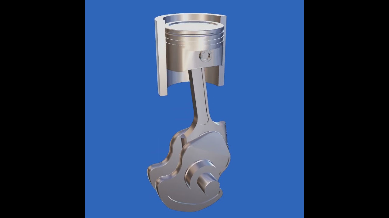 Crankshaft mechanism..linear motion to reciprocating motion #satisfying