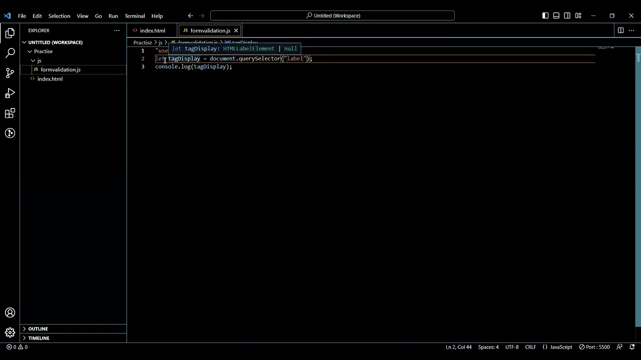 document.querySelector(CSS Selectors) using Element selector in JavaScript