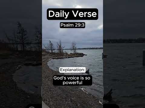 1 Verse, 1 Minute: Psalm 29:3 #daily #bible #verseoftheday #spiritualgrowth #psalms #shorts #god