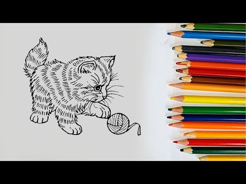 Cute Kitten Coloring Fun for Kids