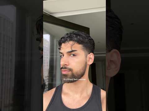 Men’s dry/frizzy hair routine! #mensgrooming