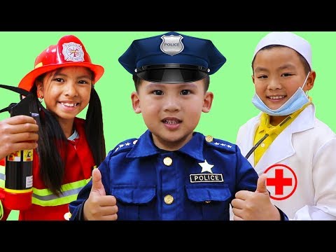 Jobs Career & Professions Song | Wendy & Friends Pretend Play Nursery Rhymes Kids Songs