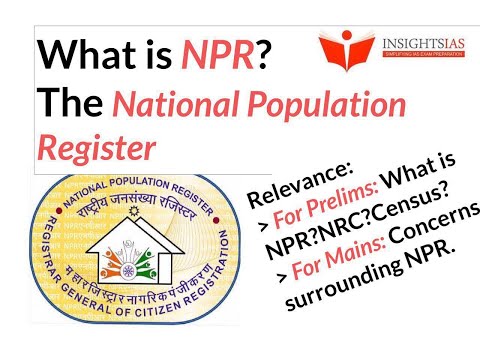 Lazy Lesson by InsightsIAS - National Population Register