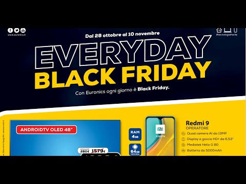 Volantino euronics blackfriday dal 28 ottobre al 10 novembre 2021
