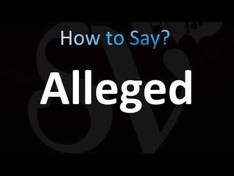 How to Pronounce Alleged (CORRECTLY!)