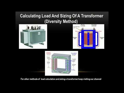 Selection Of Electric Transformer According To Given Residential Load/Diversity Method/Part1