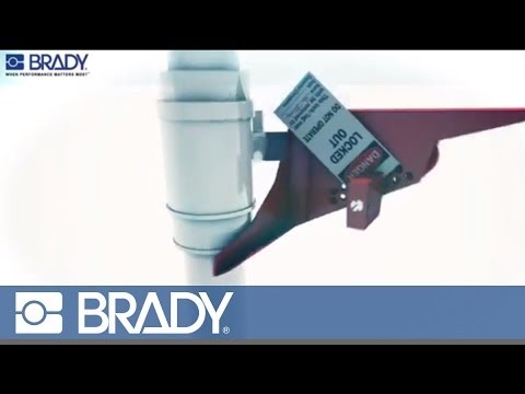 Brady Lockout Tagout Device Movie: Standard ball valve lockout