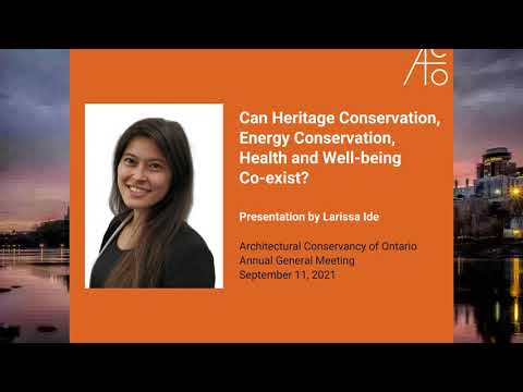 Can Heritage Conservation, Energy Conservation, Health and Well-Being Co-Exist?