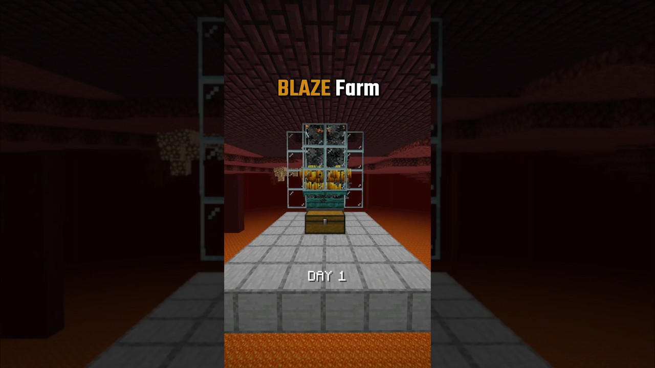 How To Make A Blaze Farm #shorts #minecraft #gaming