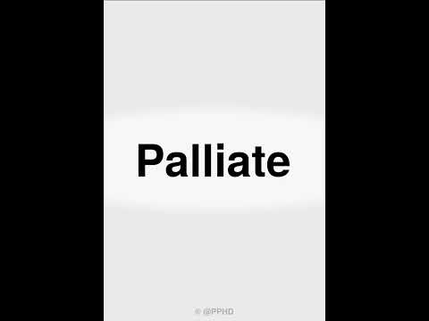 How to Correctly Pronounce Palliate In English