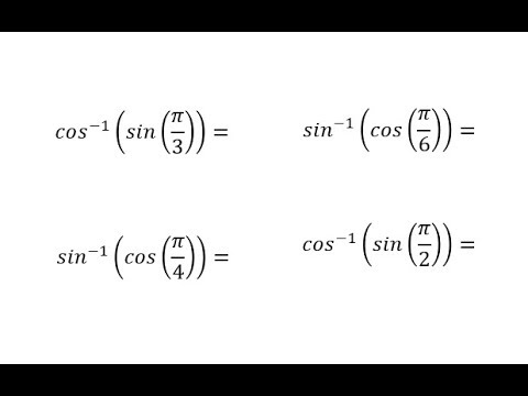 Inverse Trig Function Values of Trig Function Values Using Unit Circle ...