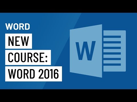 New Course: Word 2016