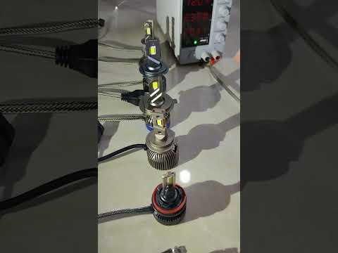 LED Headlight bulb power test