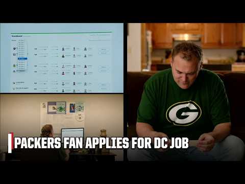 Packers fan used his FANTASY FOOTBALL STATS as an application for DC 🤣 | NFL Countdown