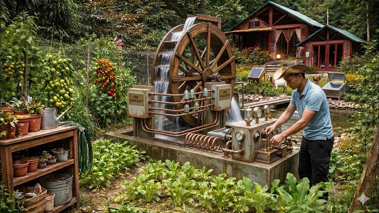 The Man Transformed a Stream into a Power Plant to Fuel His Thriving, Self Sufficient Farm