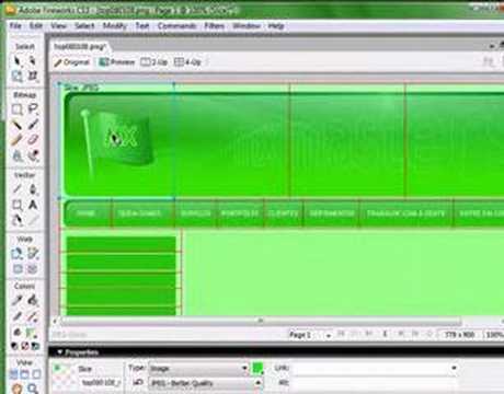 Fireworks – Slice Tool | Luciana Costa - Designer, Professora e Portifólio