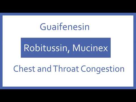 Guaifenesin Pronunciation - Generic Name, Brand Name, Indication, Class Top 200 Drugs PTCB NAPLEX