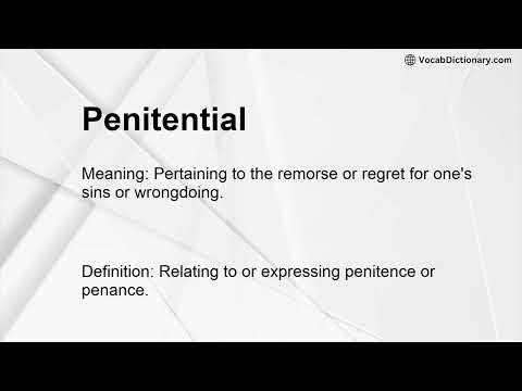 Penitential Meaning