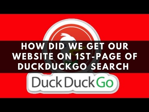 How did we manage to get our Website on DuckDuckGo Search First Page