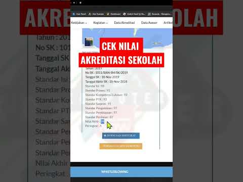 📢CEK NILAI AKREDITASI SEKOLAH