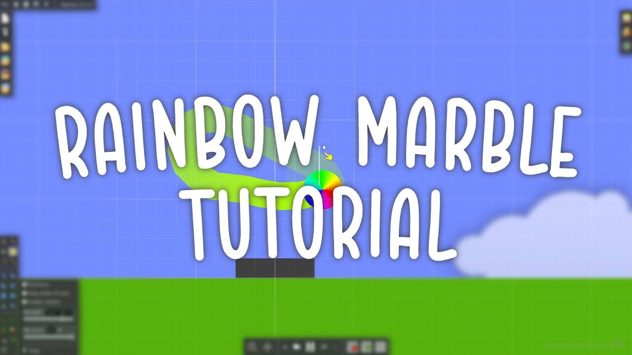 Algodoo Tutorial: How to create a Rainbow Marble