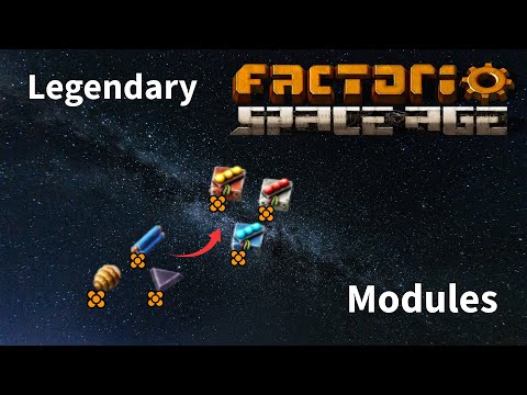 How to get LEGENDARY Tier 3 MODULES - Factorio Space Age