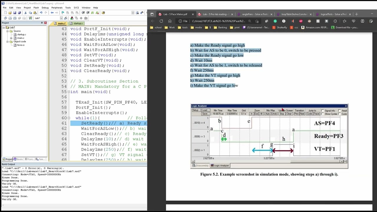 Lab7 HeartBlock on Keil uVision, TExaS Lab Grader (CPE 187.  Embedded Systems Design)