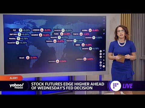 Stock futures edge higher following Monday's drop