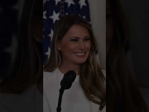 The most beautiful FLOTUS this week at an event honoring military mothers! #trump #melaniatrump