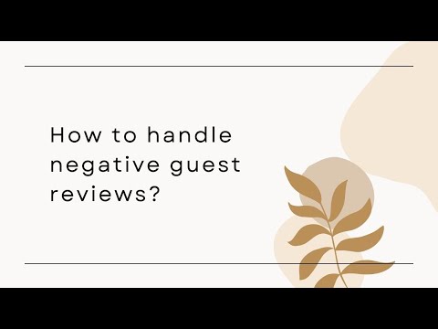 How to respond to negative guest reviews for your hotel