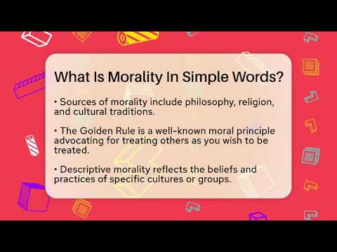 What Is Morality In Simple Words? - Philosophy Beyond