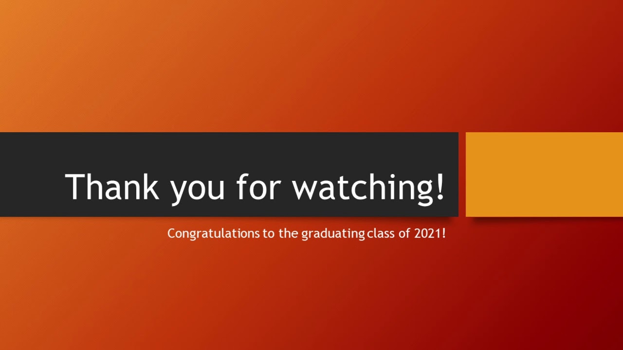 2021 WCA Graduation Ceremony