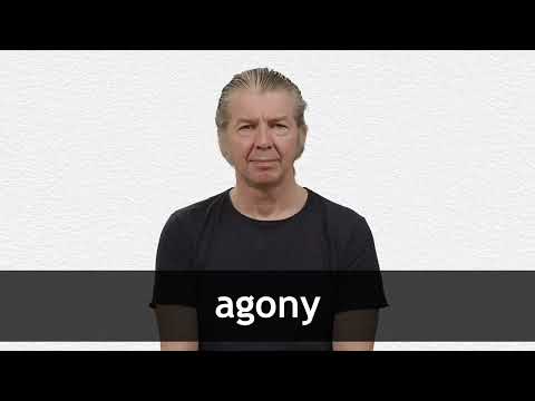 How to pronounce AGONY in American English