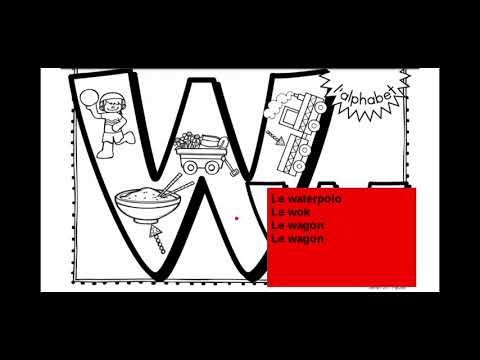 La lettre W : Letter W French Vocabulary: French Kinder TV