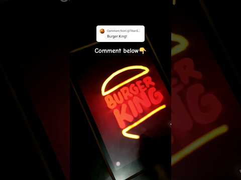 Creating Burger King Logo, But in 5 sec! Satisfying! (#Shorts)