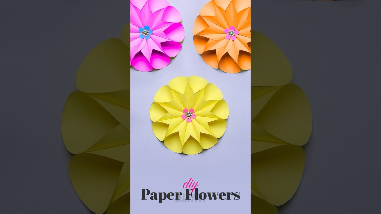 DIY Decorative Paper Flowers #paperflower #papercraft #diy