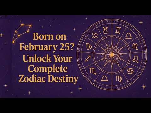 Born on February 25? Unlock Your Complete Zodiac Destiny | Deep Astrology Reading