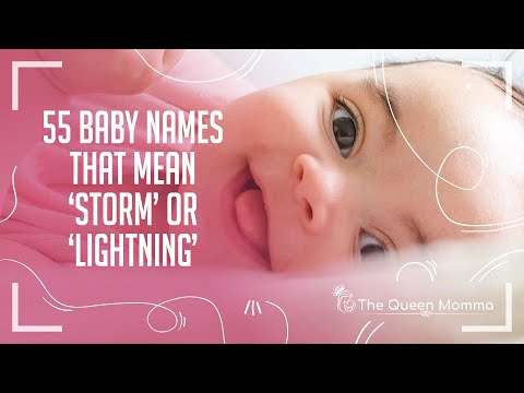 55 Baby Names That Mean Storm or Lightning
