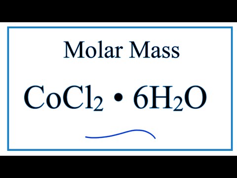 Molar Mass / Molecular Weight of CoCl2 • 6H2O