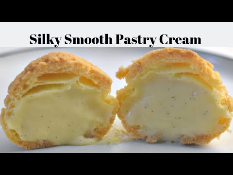 SILKY SMOOTH VANILLA PASTRY CREAM/French vanilla cream puff filling/Choux creme
