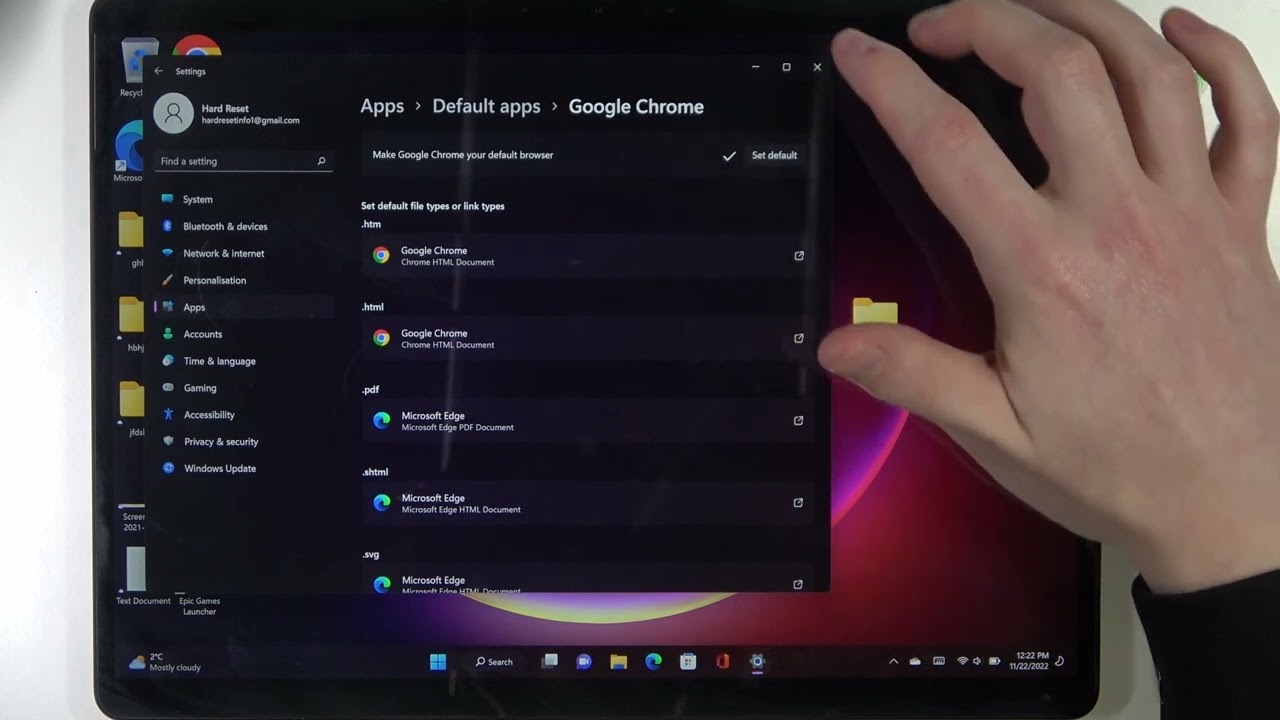 Microsoft Surface Pro X - How To Make Google Chrome Default Browser