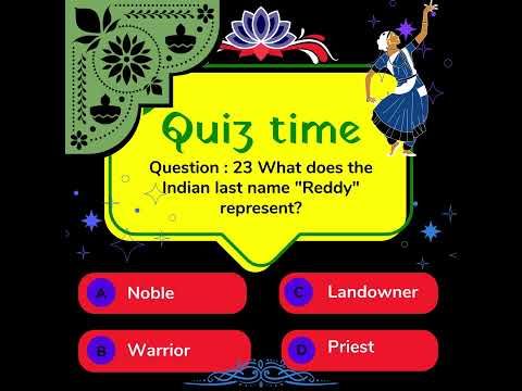 Indian Names And Meanings Trivia Shorts Edition..23