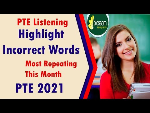 Listening Practice Test: Highlight Incorrect words - 2 Video Lecture ...