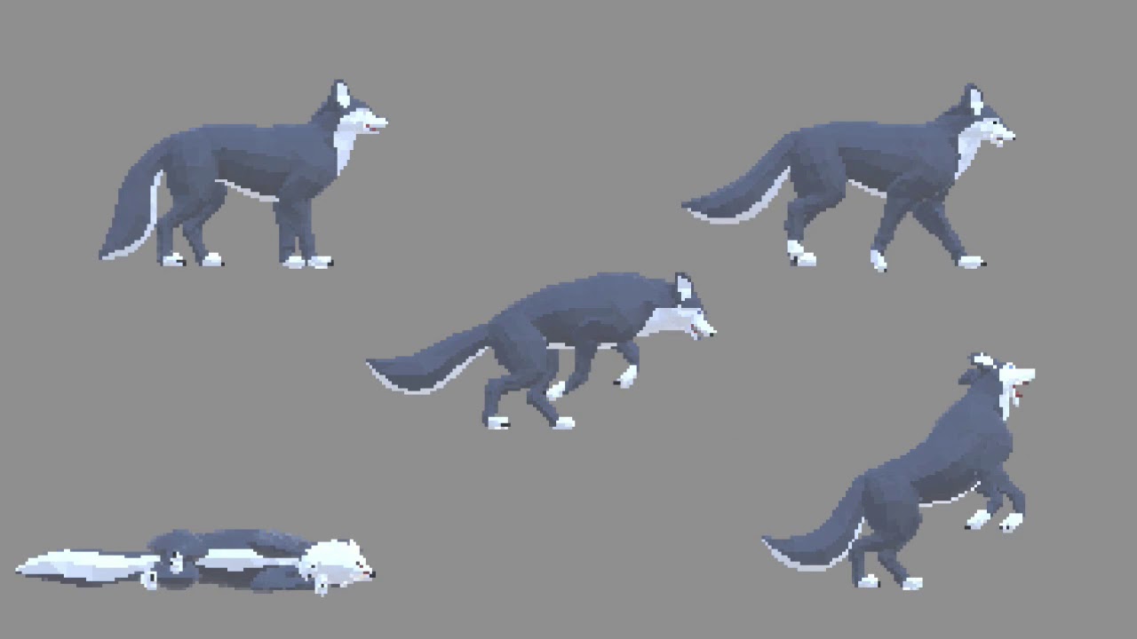 Pixel Art Animated Wolf Preview