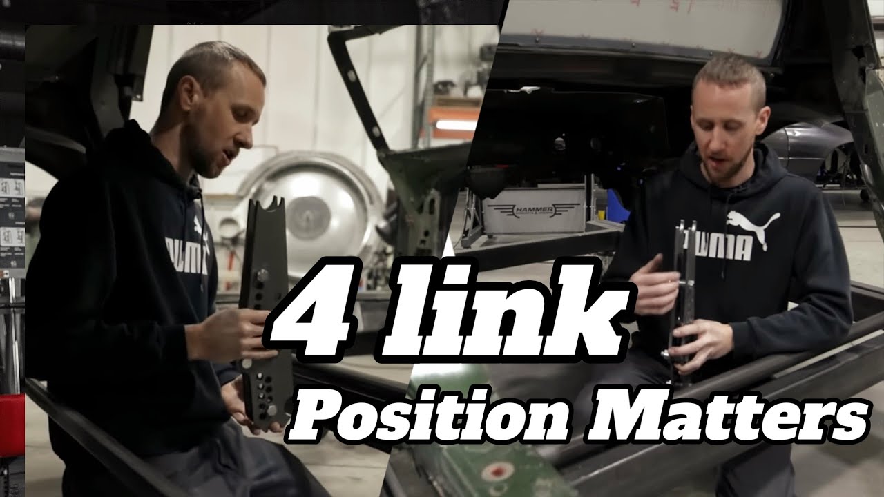 How to position your 4 link in your small tire drag car.