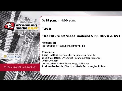 T204: The Future of Video Codecs: VP9, HEVC & AV1